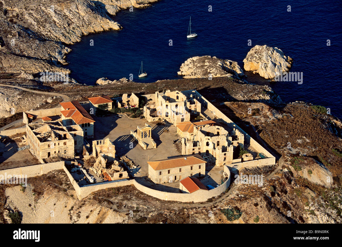 France, Bouches du Rhône, Marseille, îles du Frioul, l'île Ratonneau ...