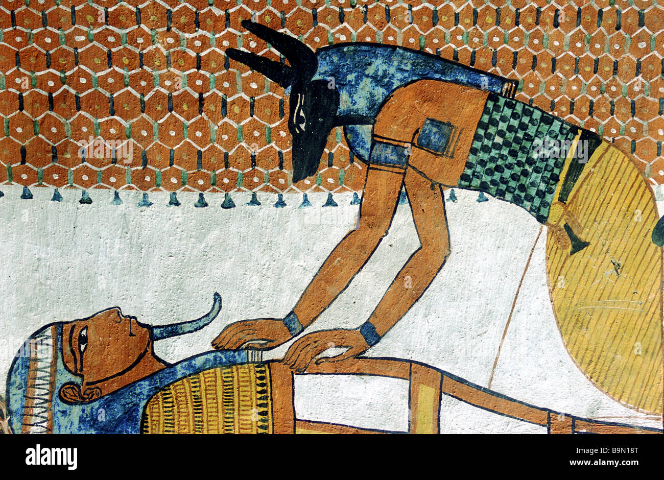 Anubis god painting Banque de photographies et d’images à haute ...