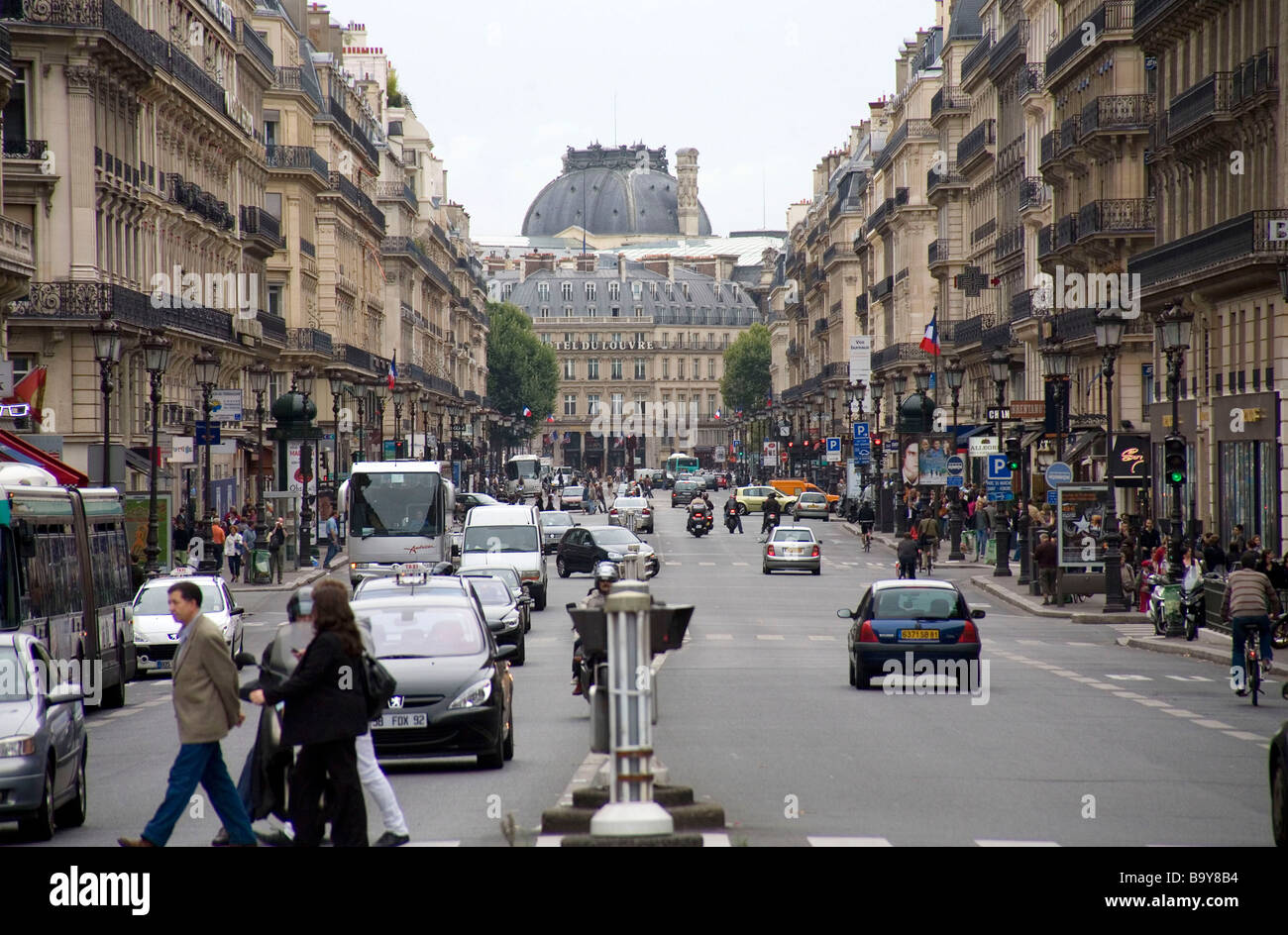 Vue sur le centre-ville de Paris, France Photo Stock - Alamy