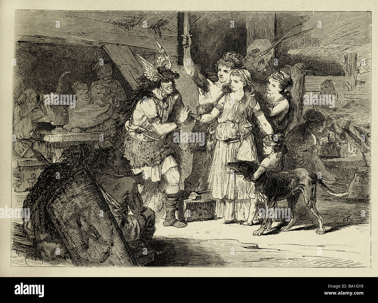 Le monde antique, les peuples germaniques, les gens,. 'Ancien mariage ...