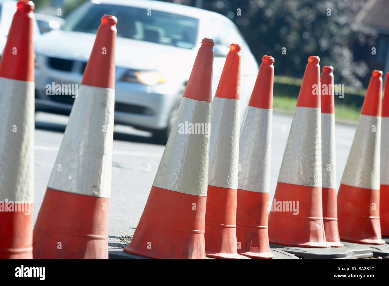 Road cones Banque de photographies et d’images à haute résolution - Alamy