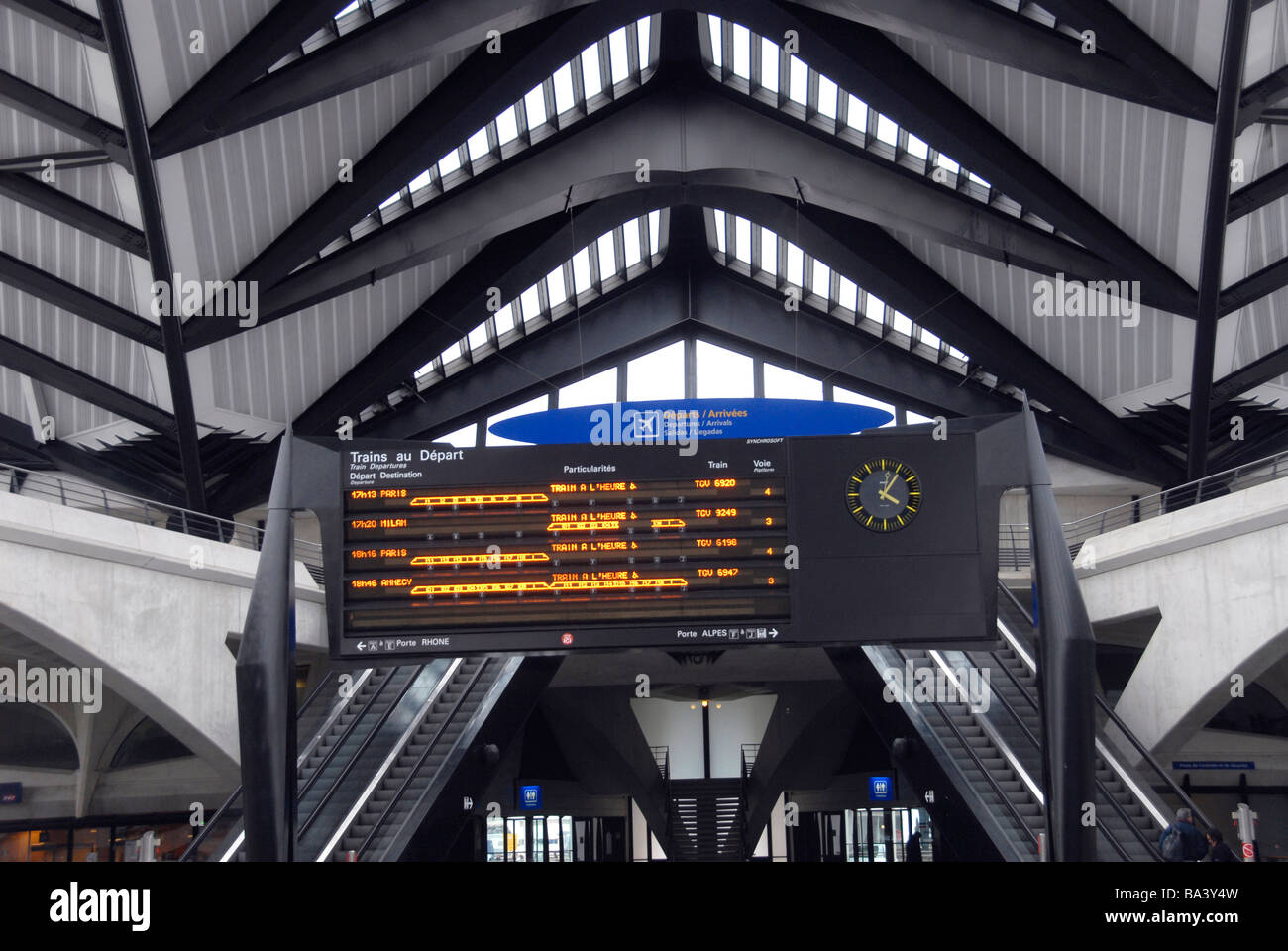 Gare TGV, aéroport Saint-Exupéry, Lyon Satolas, France Photo Stock - Alamy