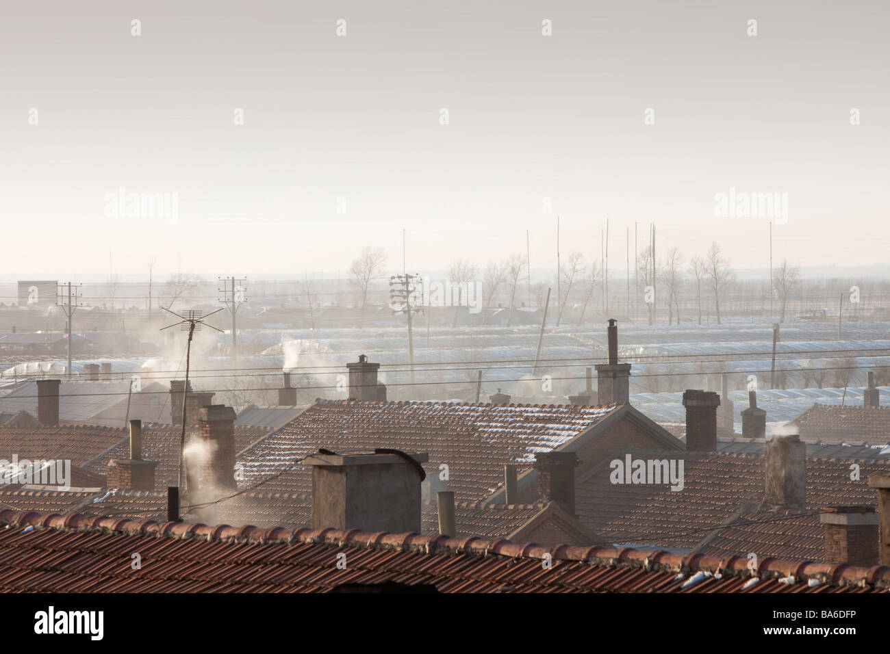 La pollution de l'air terrible de combustion du charbon et les ...