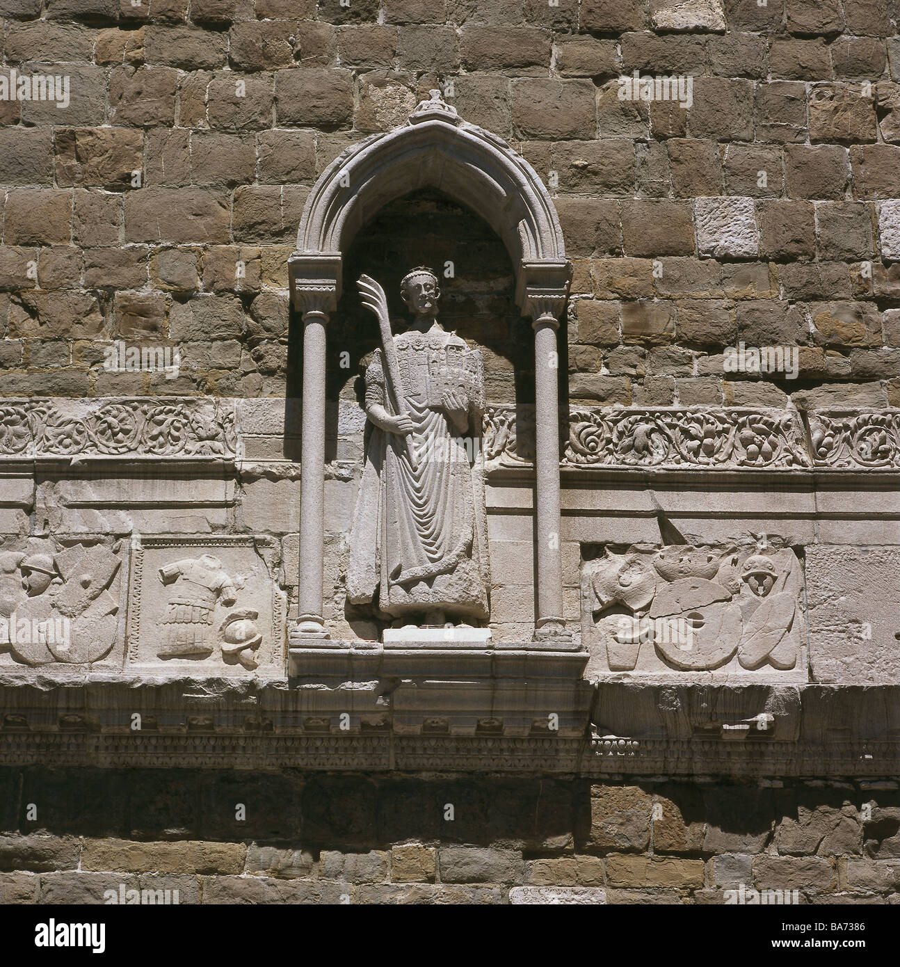 Italie Vénétie Triest Cattedrale di San Giusto façade saint-North-Italy ...