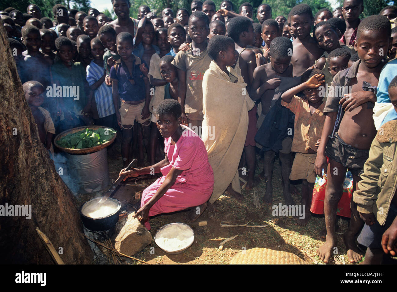Enfants Africains Affamés Banque d'image et photos - Alamy