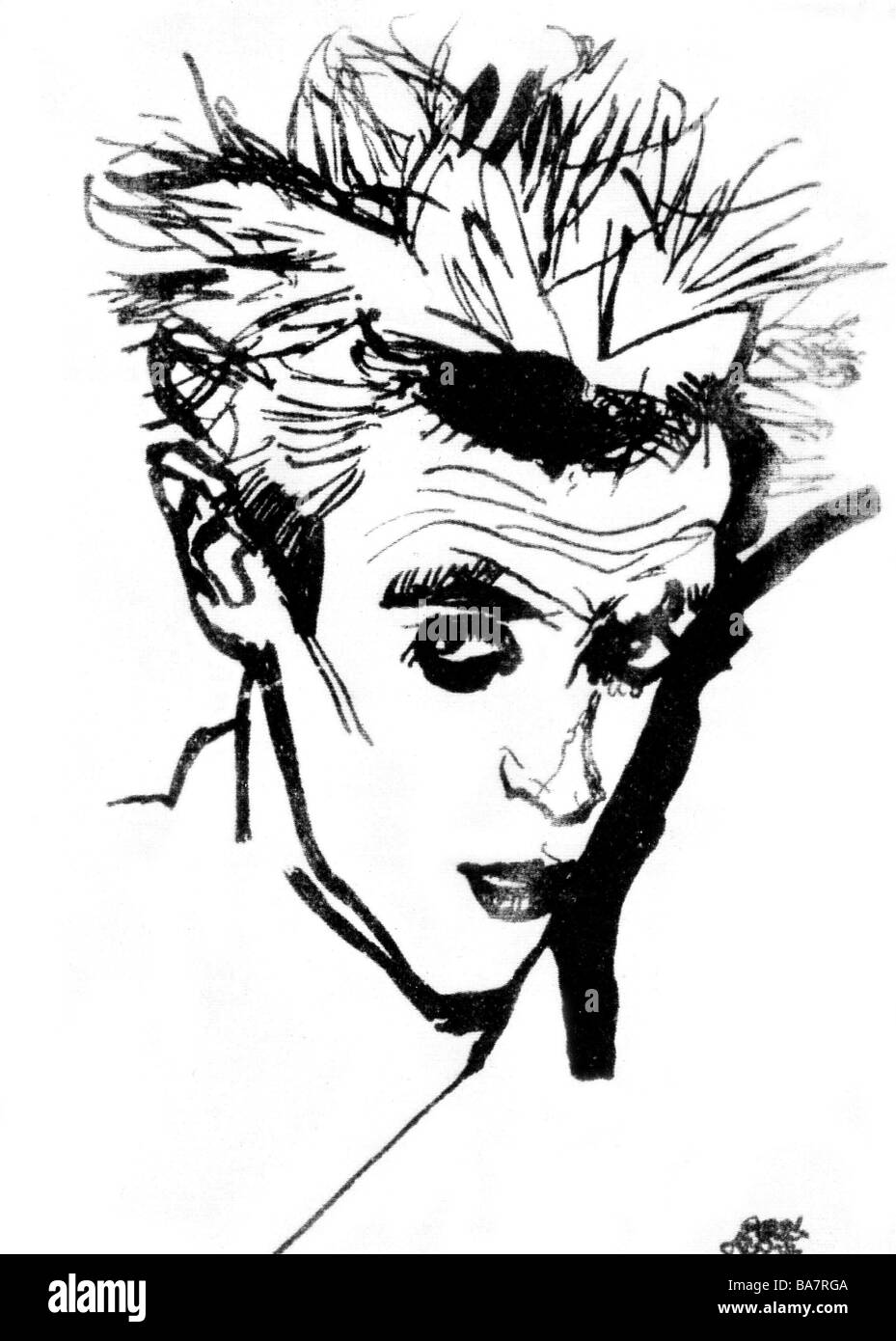 Egon Schiele Animal Drawings