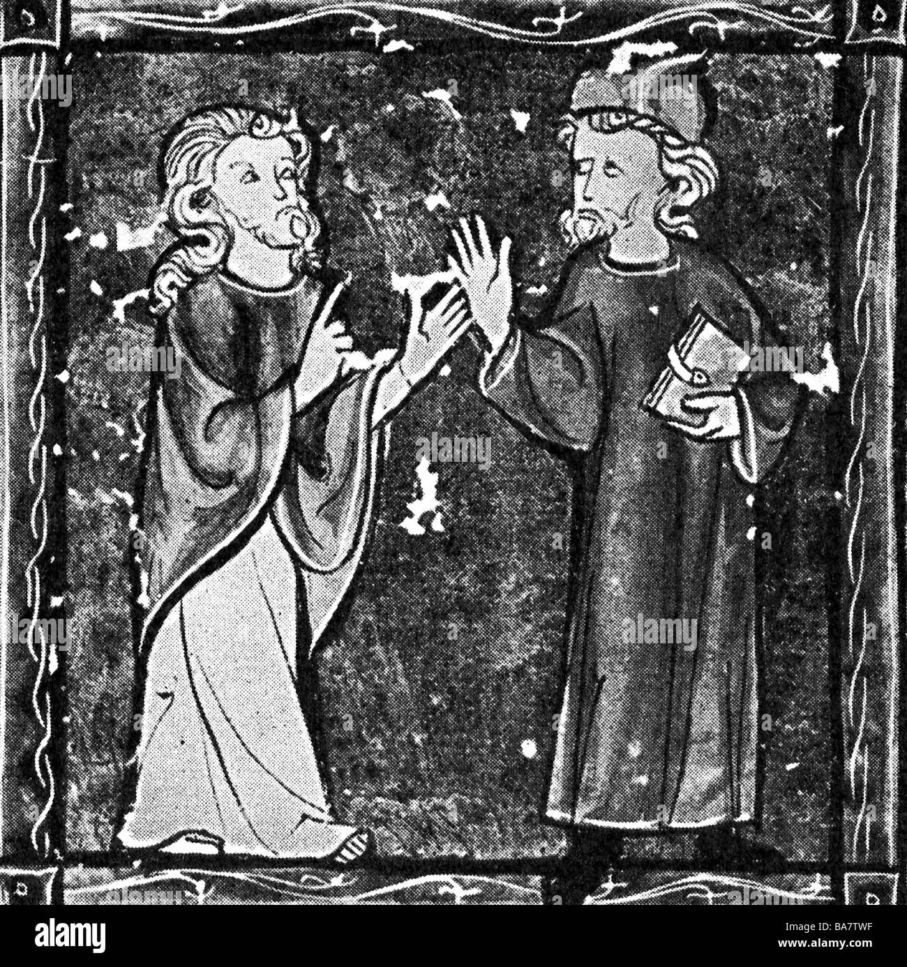 Merlin, figure de légende celtique, assistant, pleine longueur ...