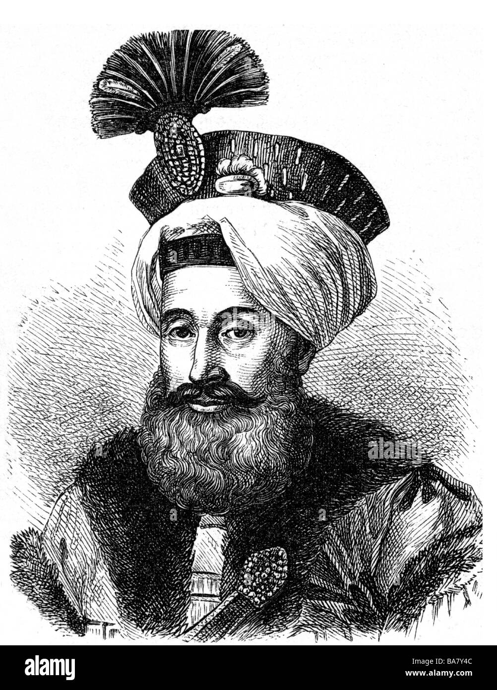 Sultan mahmud ii of the ottoman empire Banque d'images noir et blanc ...