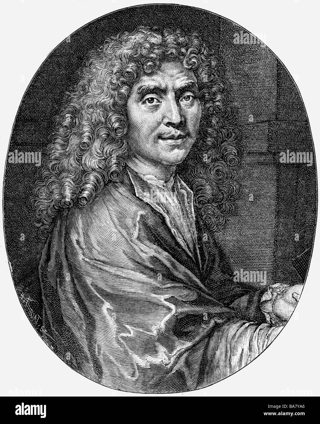 Gravure de molière Banque d'images noir et blanc - Alamy