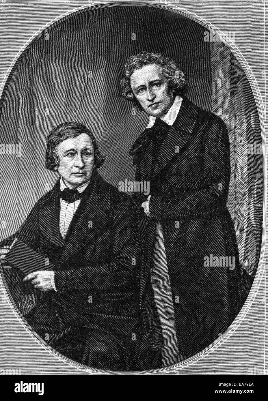 Wilhelm and jacob grimm Banque de photographies et d’images à haute ...