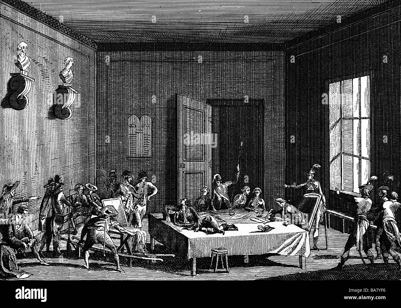 Robespierre arrest french revolution Banque de photographies et d ...