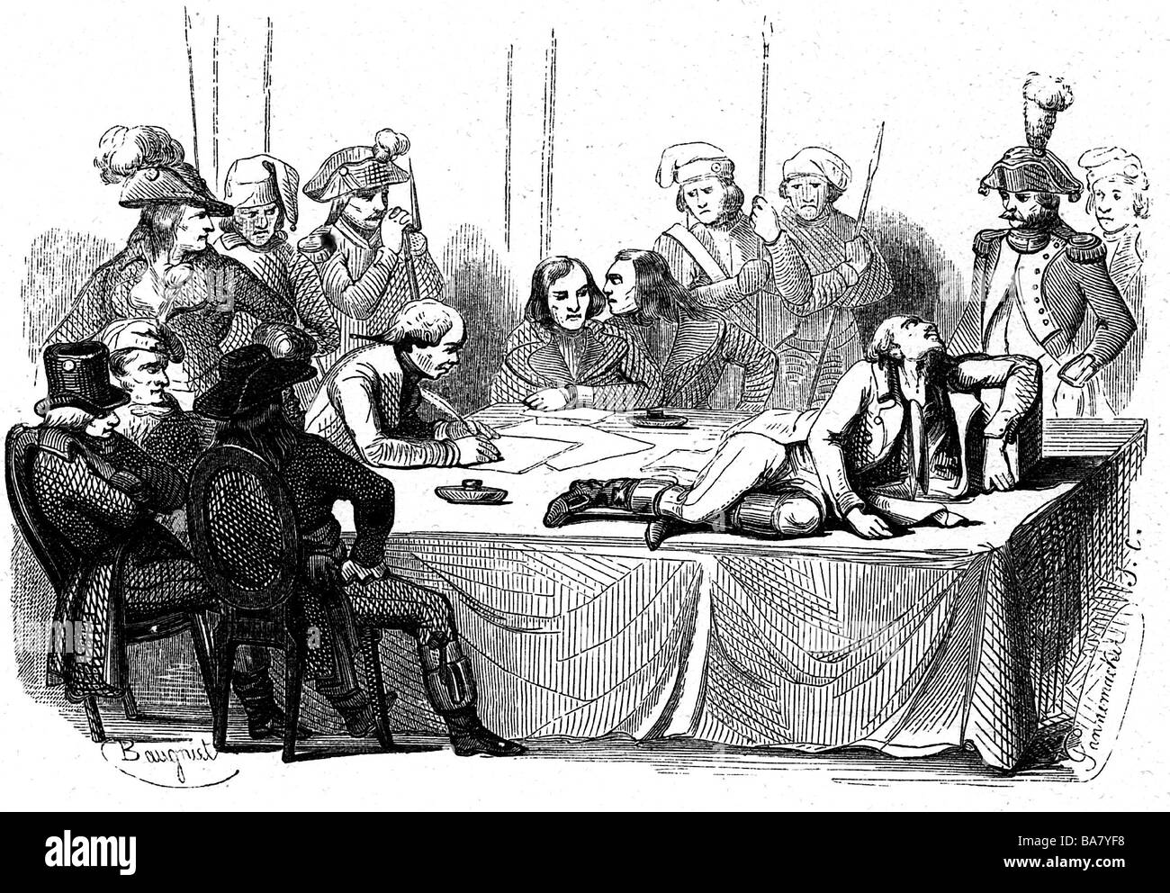 Robespierre arrest french revolution Banque de photographies et d ...