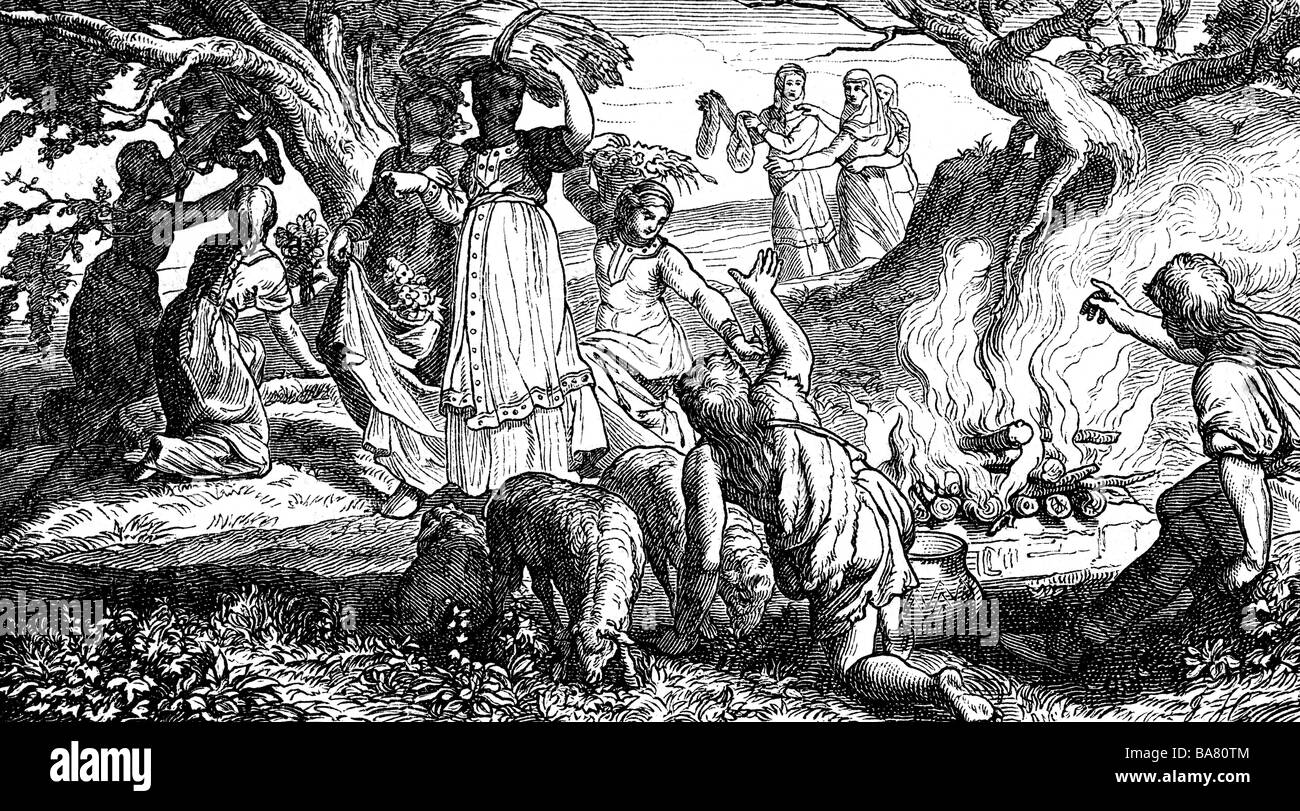 Peuple germanique ancien Banque d'images noir et blanc - Alamy