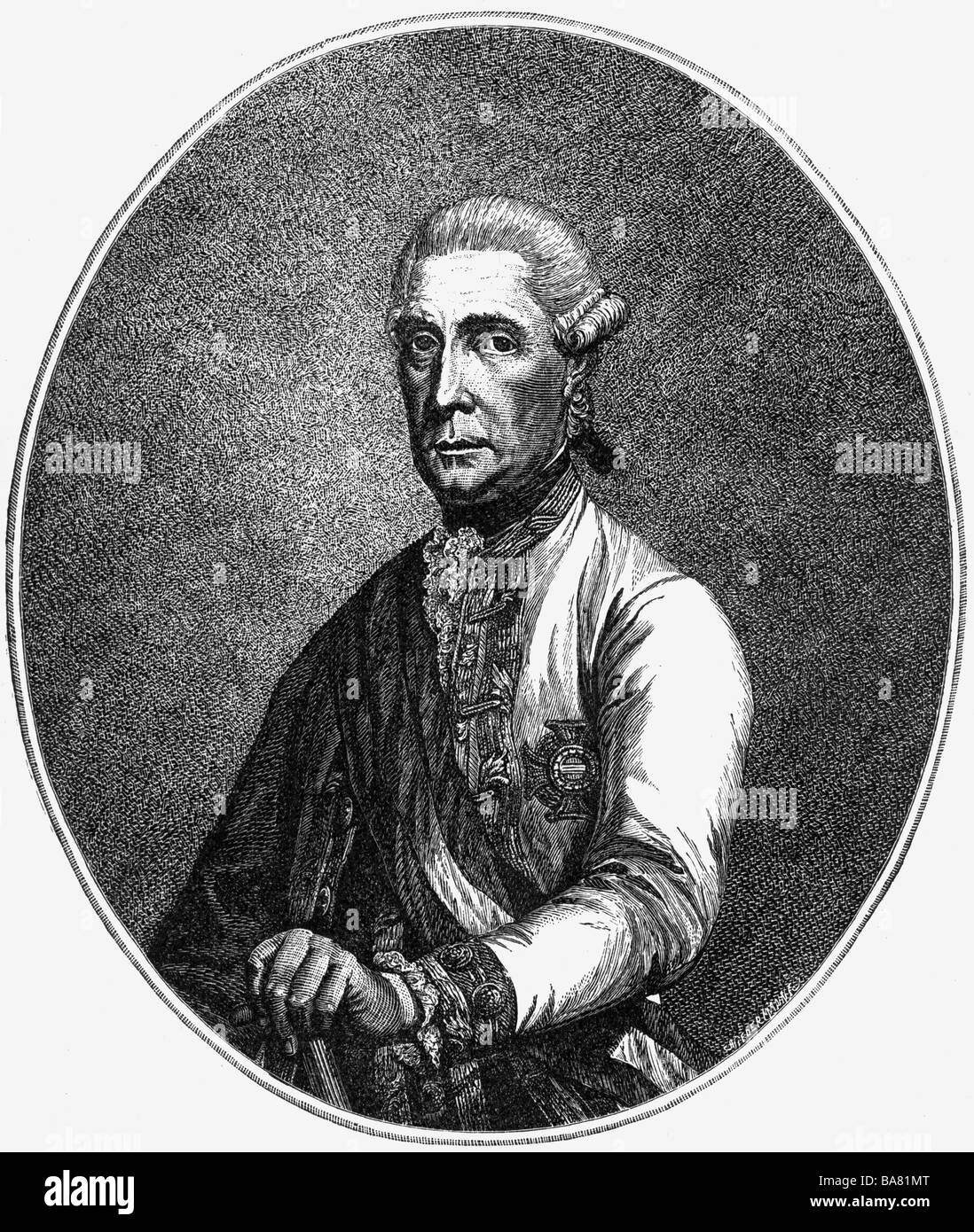 Ernst gideon von laudon Banque d'images noir et blanc - Alamy