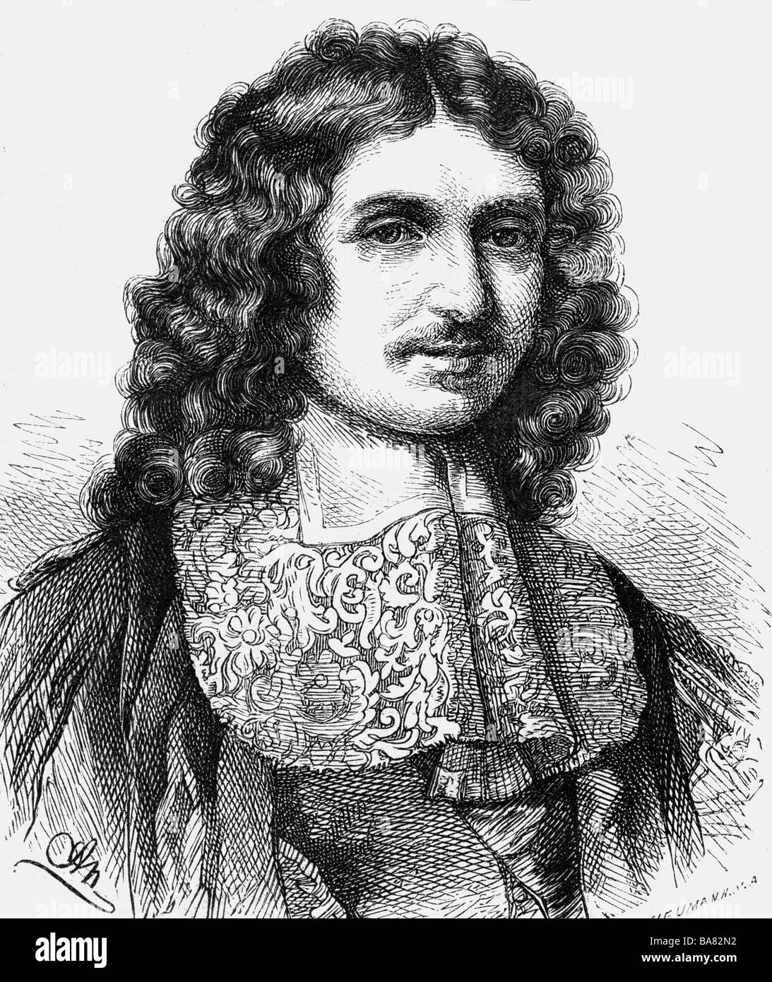 Gravure de jean baptiste colbert Banque d'images noir et blanc - Alamy