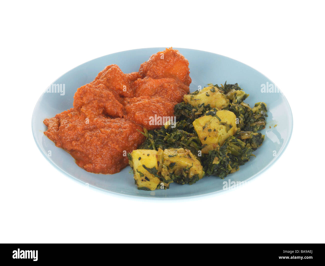 Poulet sag masala curry Banque de photographies et d’images à haute ...