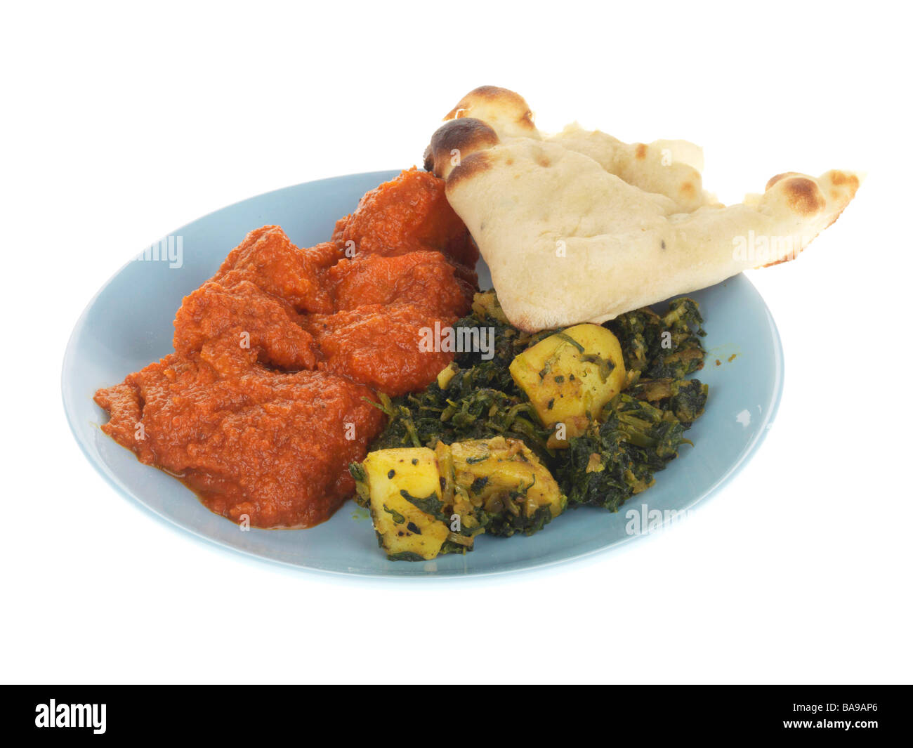Poulet sag masala curry Banque de photographies et d’images à haute ...