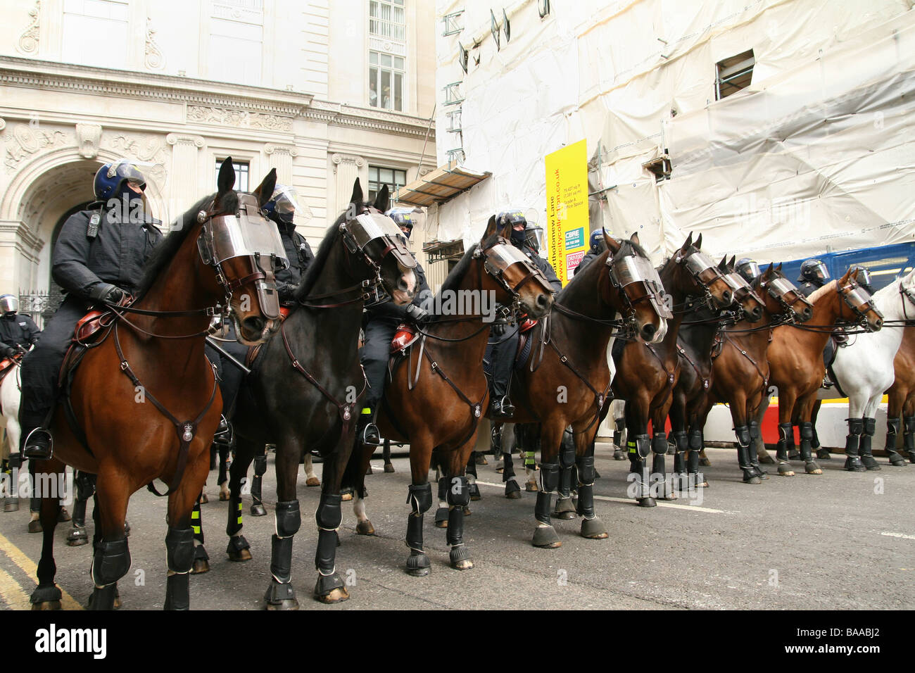 Riot police horses Banque de photographies et d’images à haute ...
