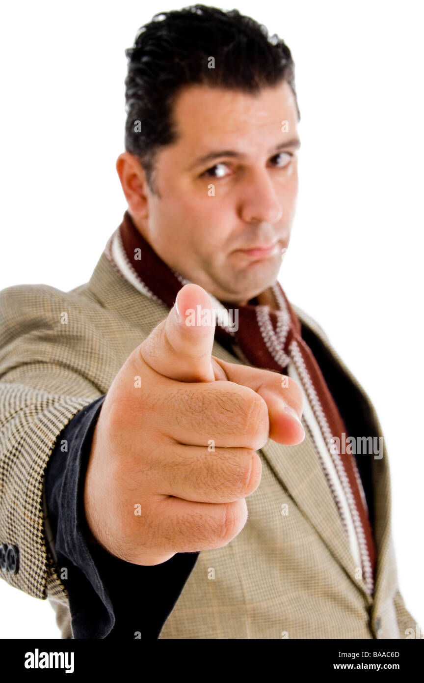 Pointed finger Banque de photographies et d’images à haute résolution ...