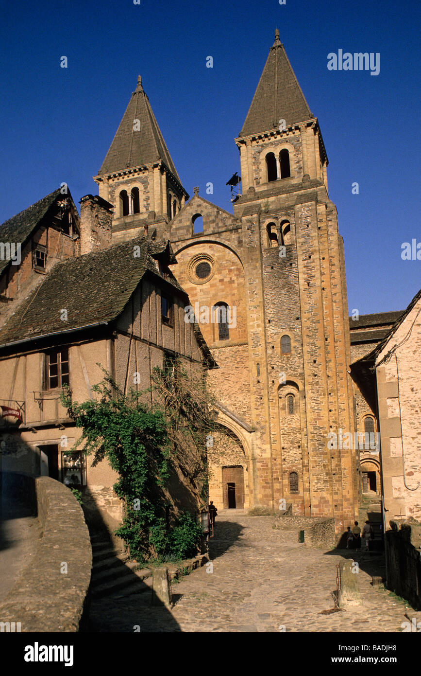 La France, l'Aveyron, Conques, étiqueté Les Plus Beaux Villages de ...