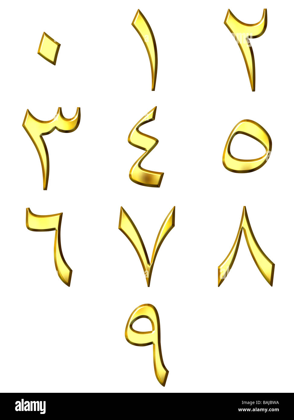 Chiffre arabe Banque de photographies et d’images à haute résolution ...