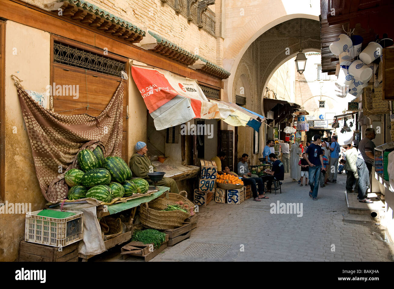 Le Maroc, Moyen Atlas, Fès, ville impériale, Fès El Bali, la médina ...