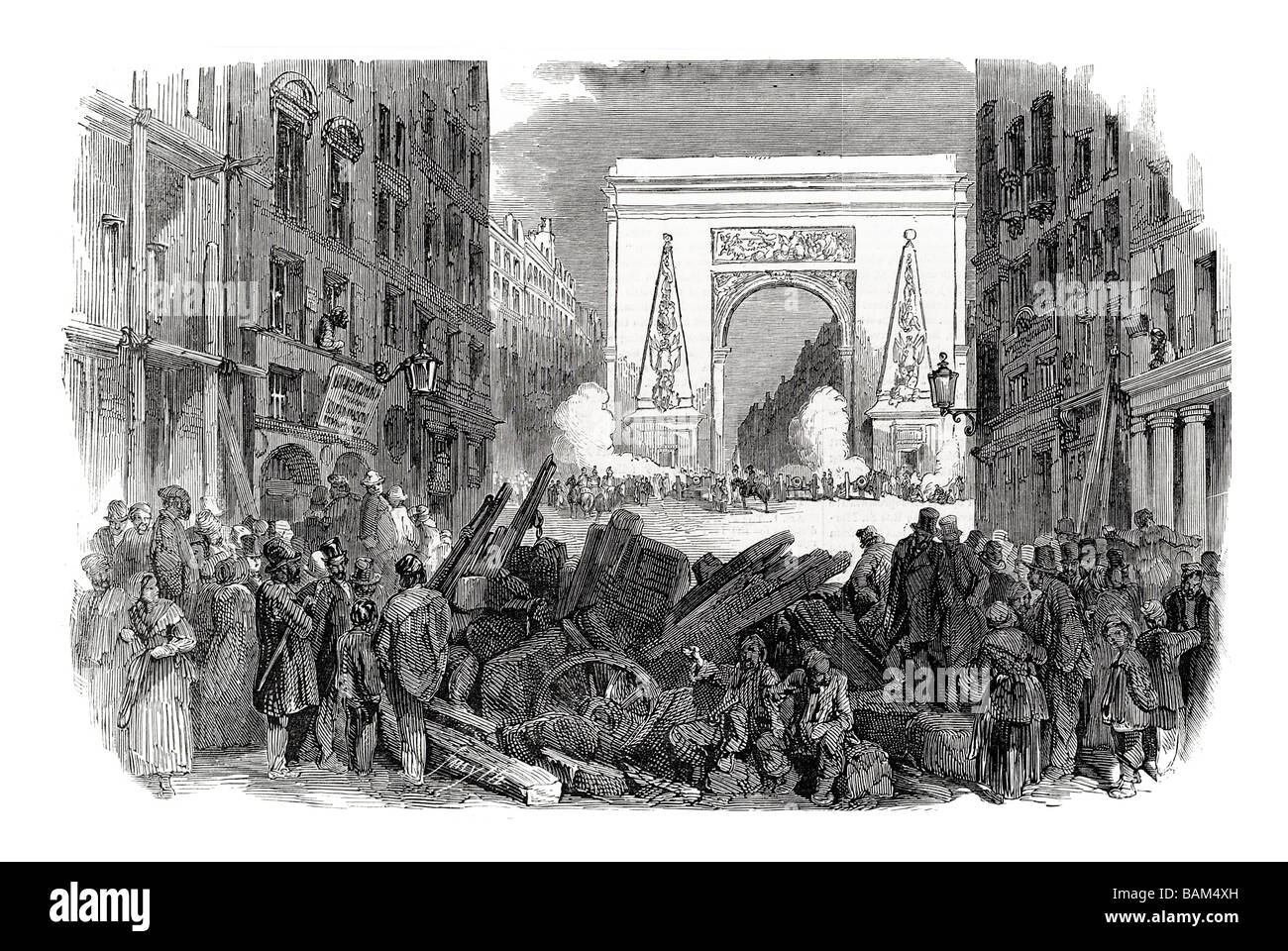 Barricades paris france 1848 Banque de photographies et d’images à ...
