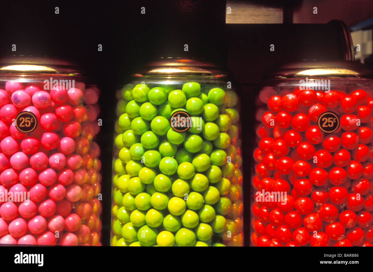 Bubble gum gumballs gumball machine Banque de photographies et d’images ...