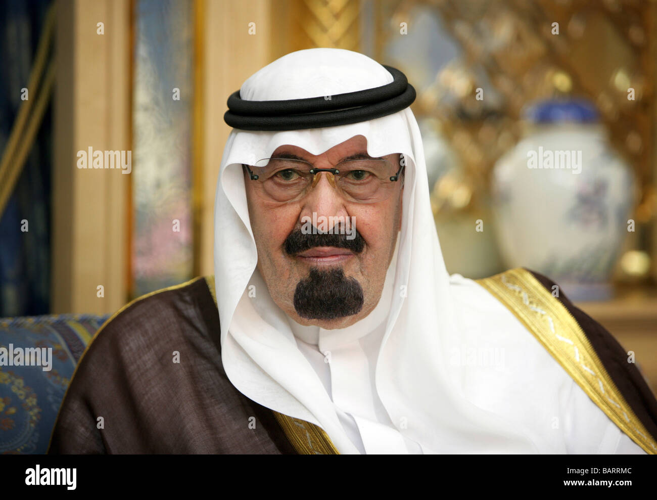 King abdullah of saudi arabia Banque d'images détourées - Alamy