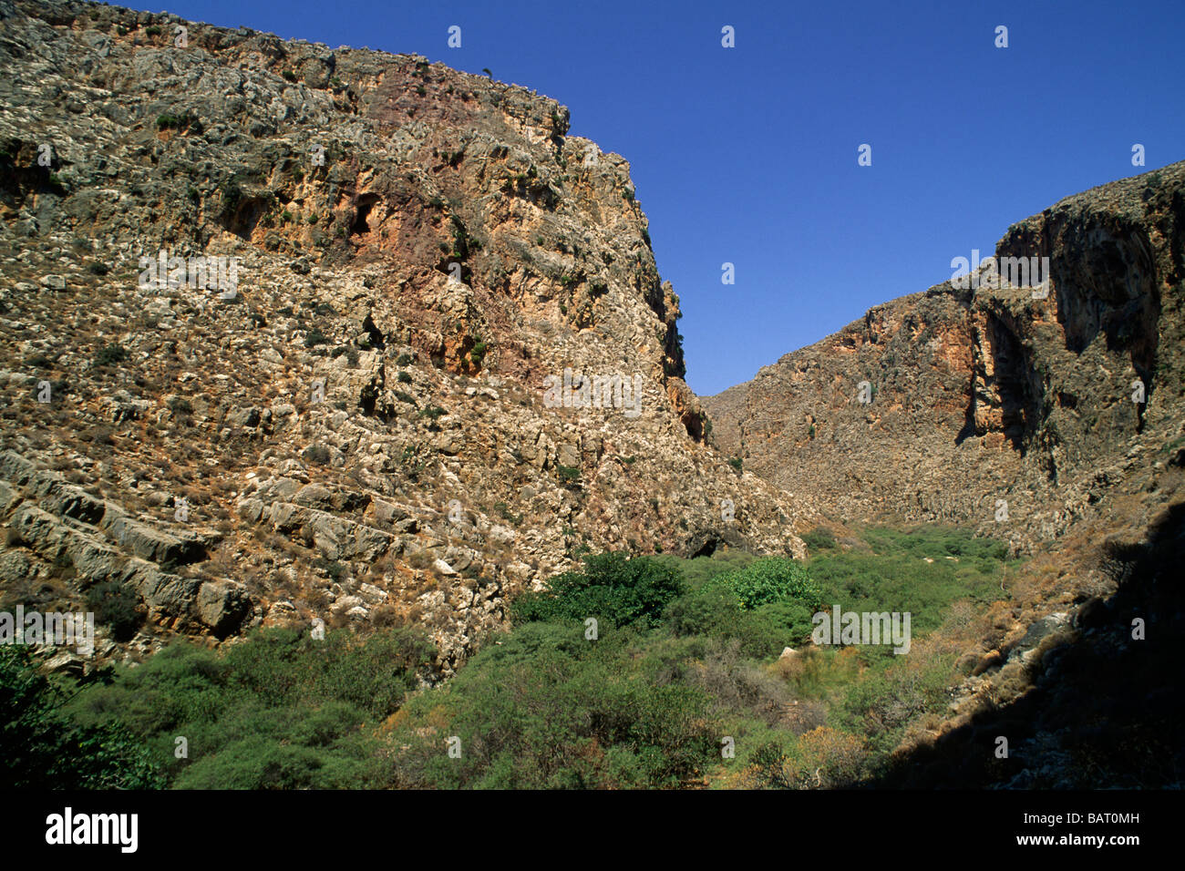 Paysage de gorge de zakros Banque de photographies et d’images à haute ...