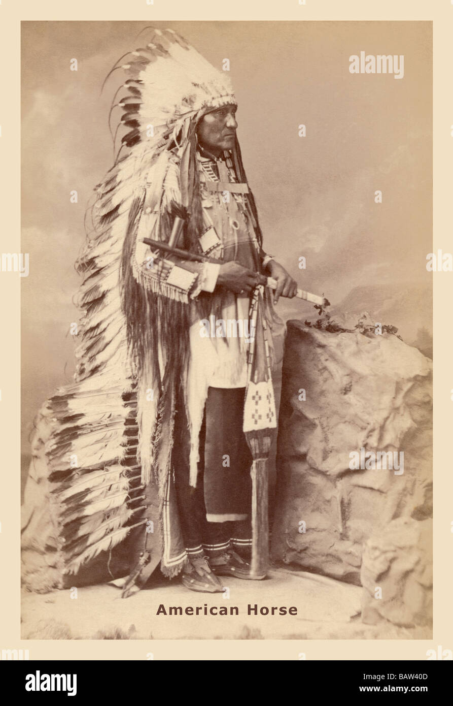Cheval natif americain Banque de photographies et d’images à haute ...