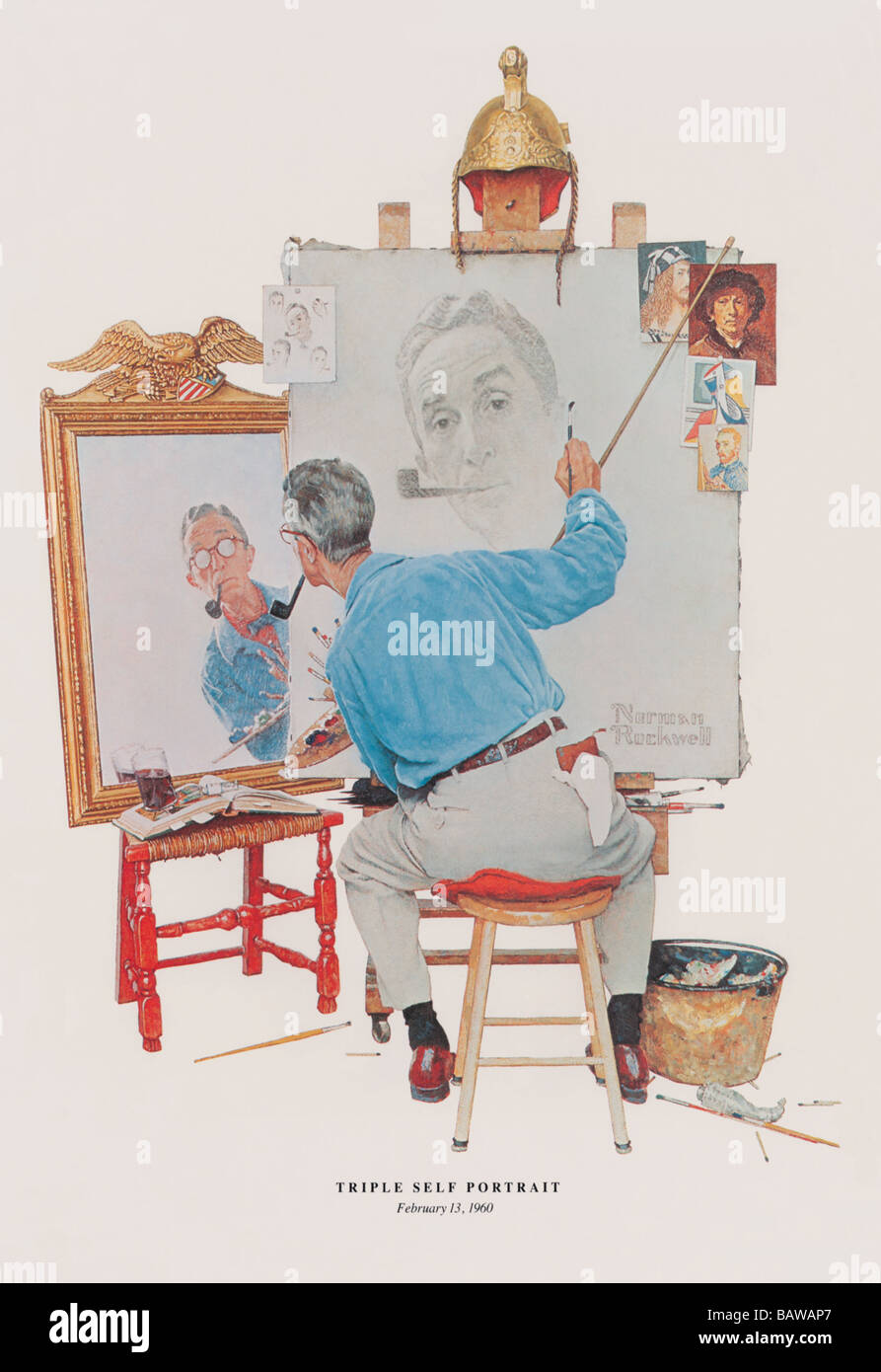 Triple self portrait Banque de photographies et d’images à haute ...