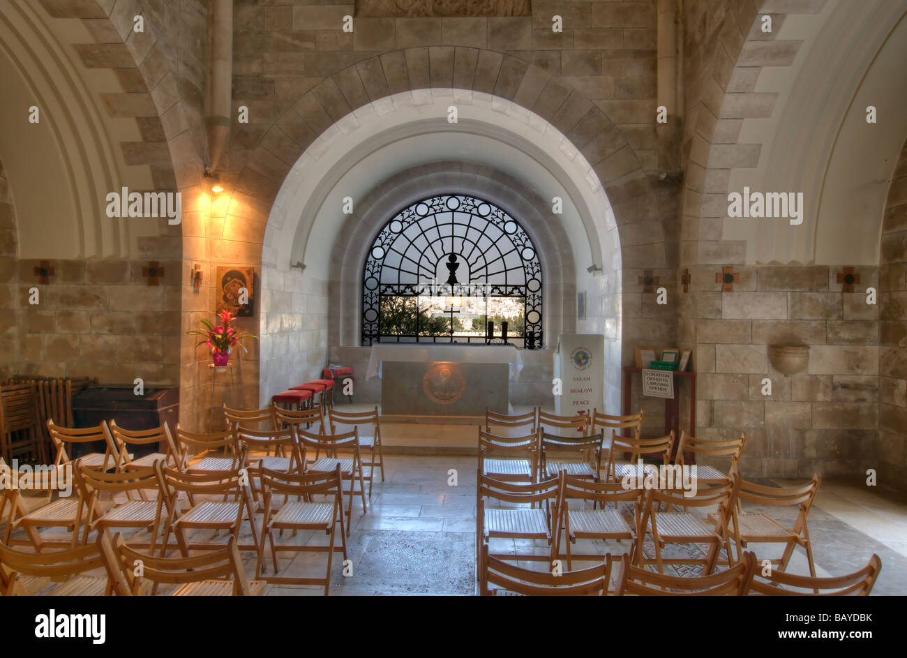 Window dominus flevit Banque de photographies et d’images à haute ...