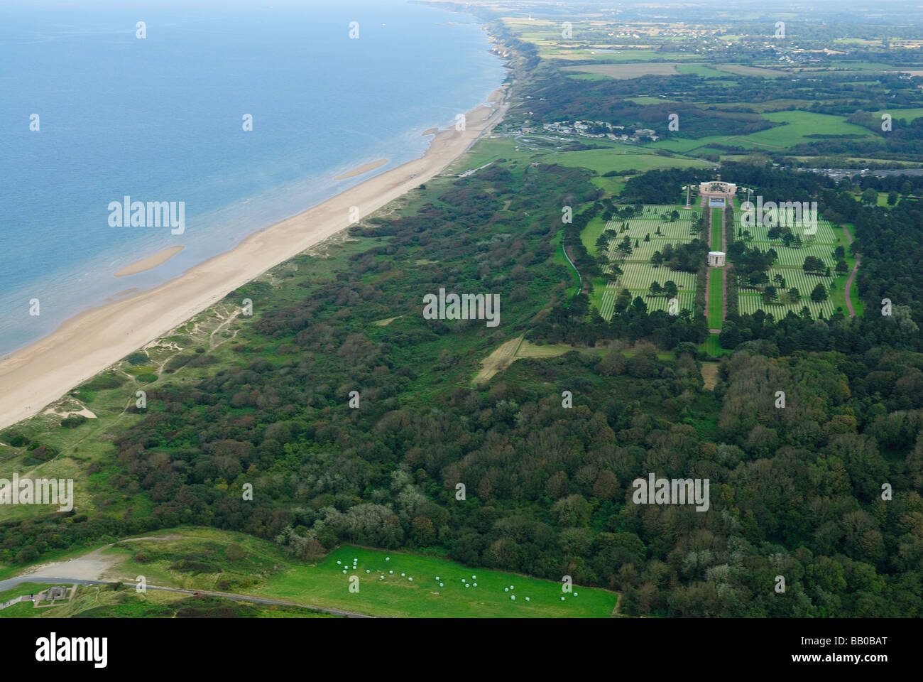 Cimetière Américain de Normandie à Colleville sur Mer Photo Stock - Alamy