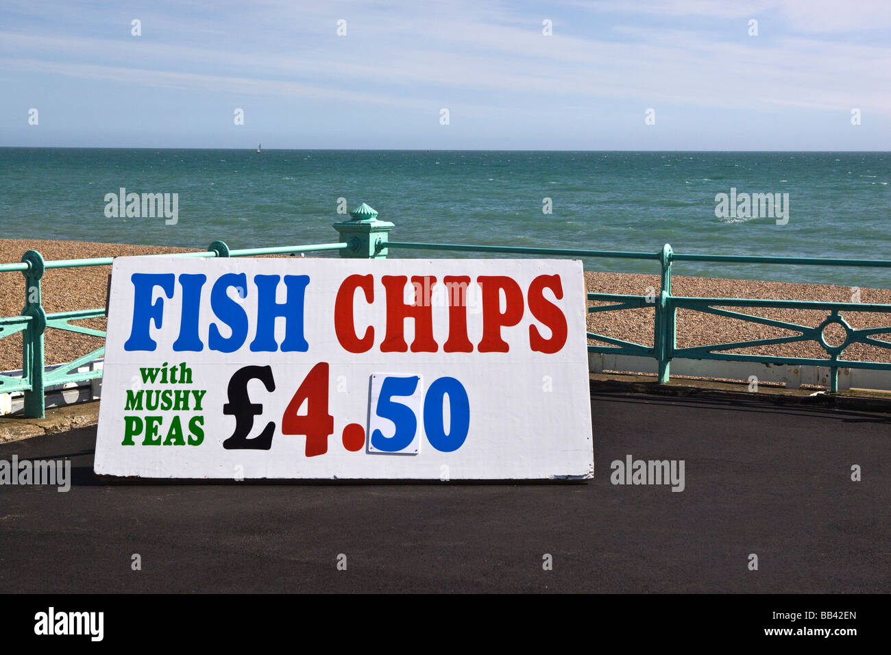 Fish and chips advert Banque de photographies et d’images à haute ...