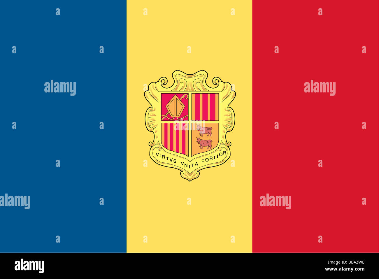 Flag of andorra Banque de photographies et d’images à haute résolution ...