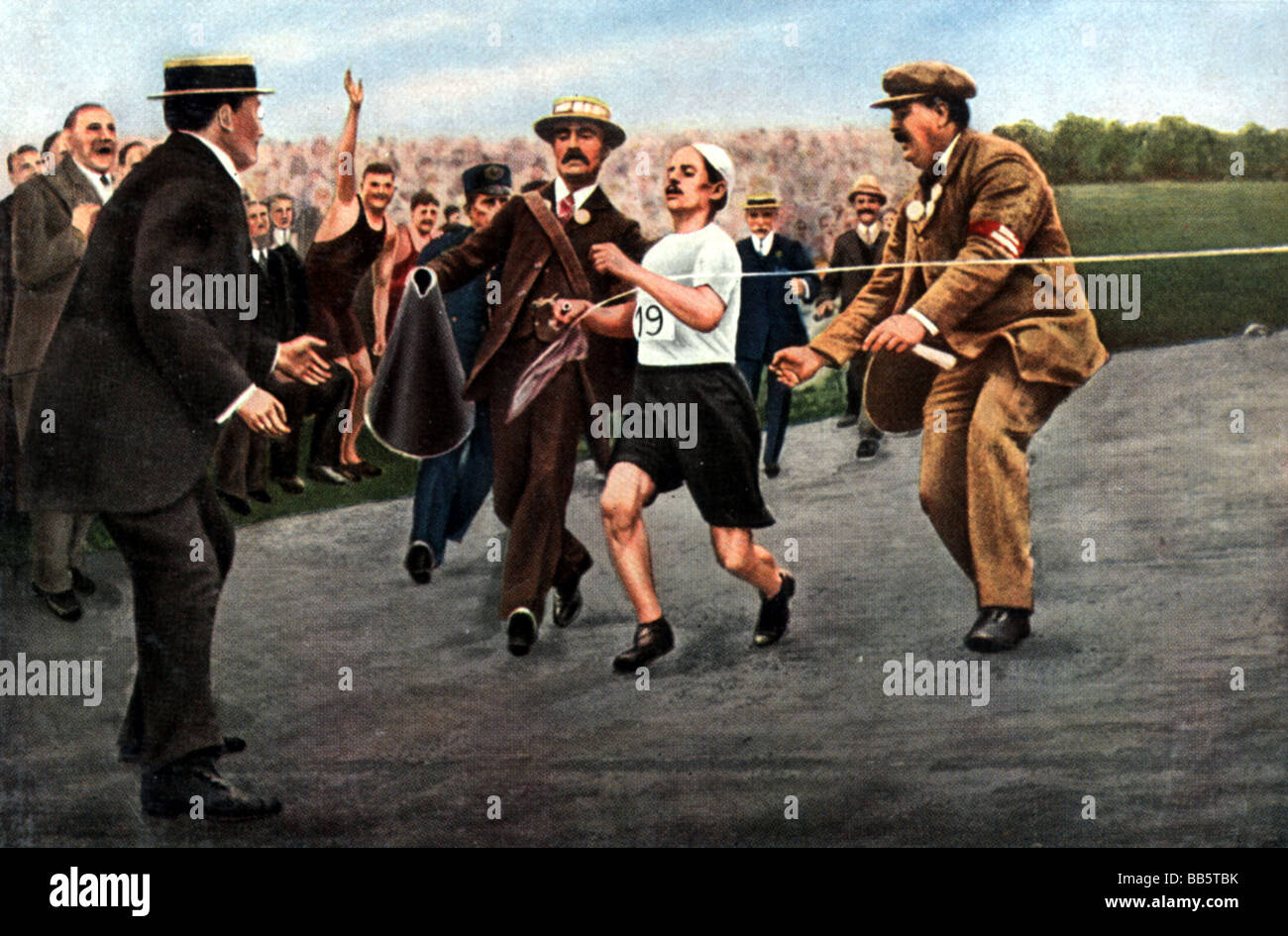 Olympic marathon 1908 Banque de photographies et d’images à haute ...