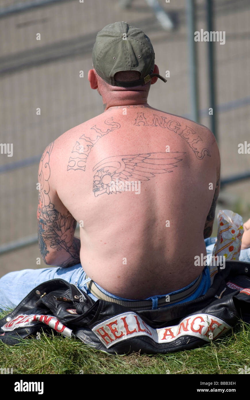 Hells angels motorcycle gang tattoo Banque de photographies et d’images ...
