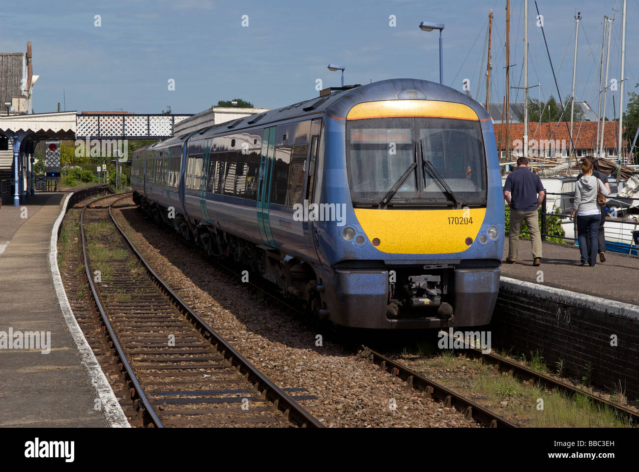 Ligne de train express national est d'anglia Banque de photographies et ...