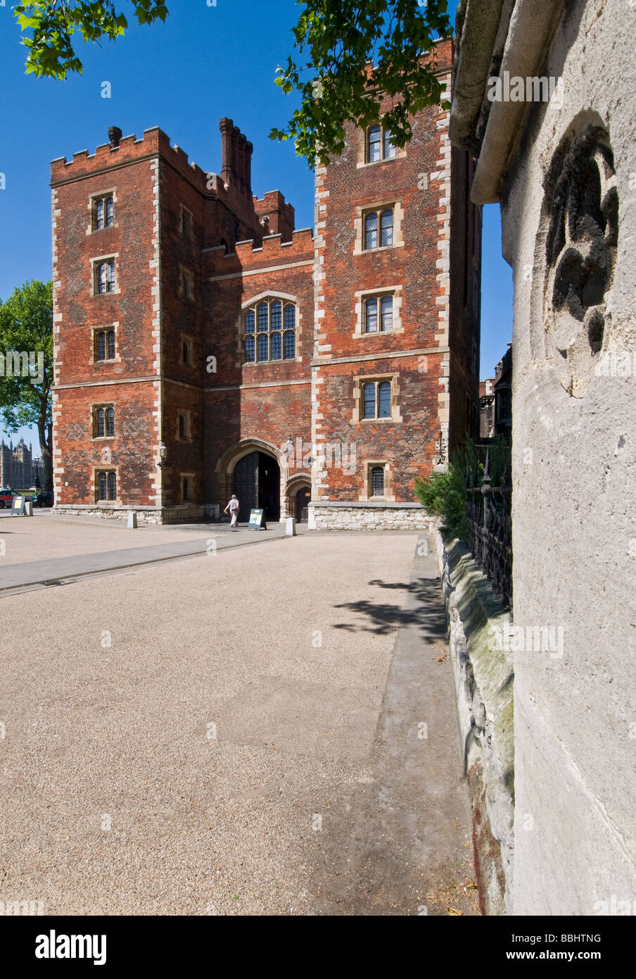 LAMBETH PALACE entrée de Morton's Tower une brique rouge gatehouse ...