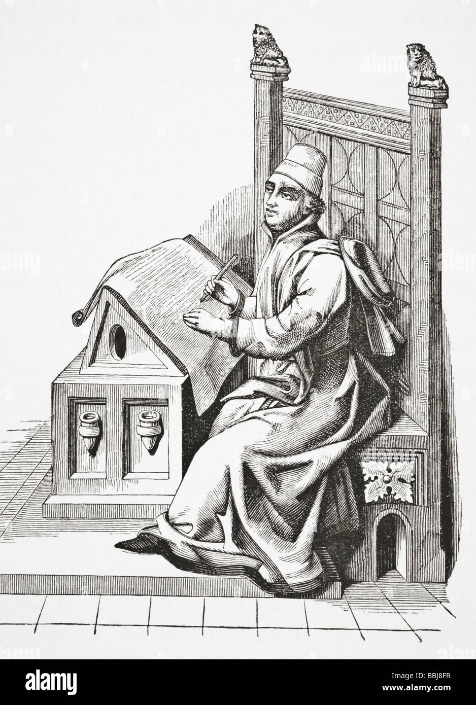 Scribe medieval Banque de photographies et d’images à haute résolution ...