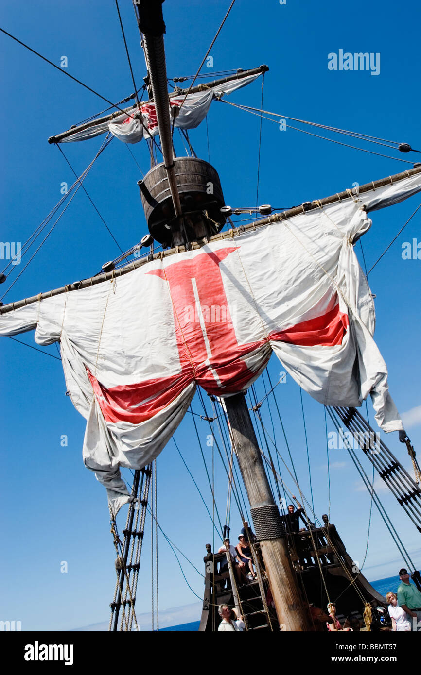 Une réplique de Christopher Columbus' célèbre navire, Santa Maria. L ...