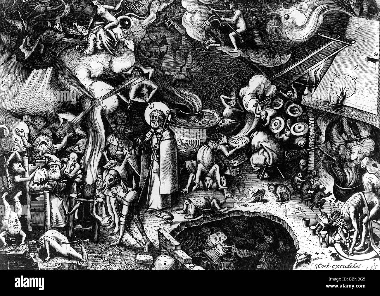 La Sorcellerie Le Sabbat Des Sorcières Gravure Par Cook Après
