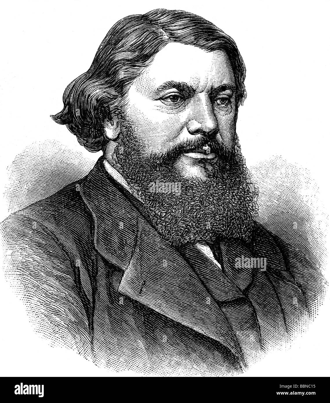 Gustave courbet autoportrait Banque d'images noir et blanc - Alamy