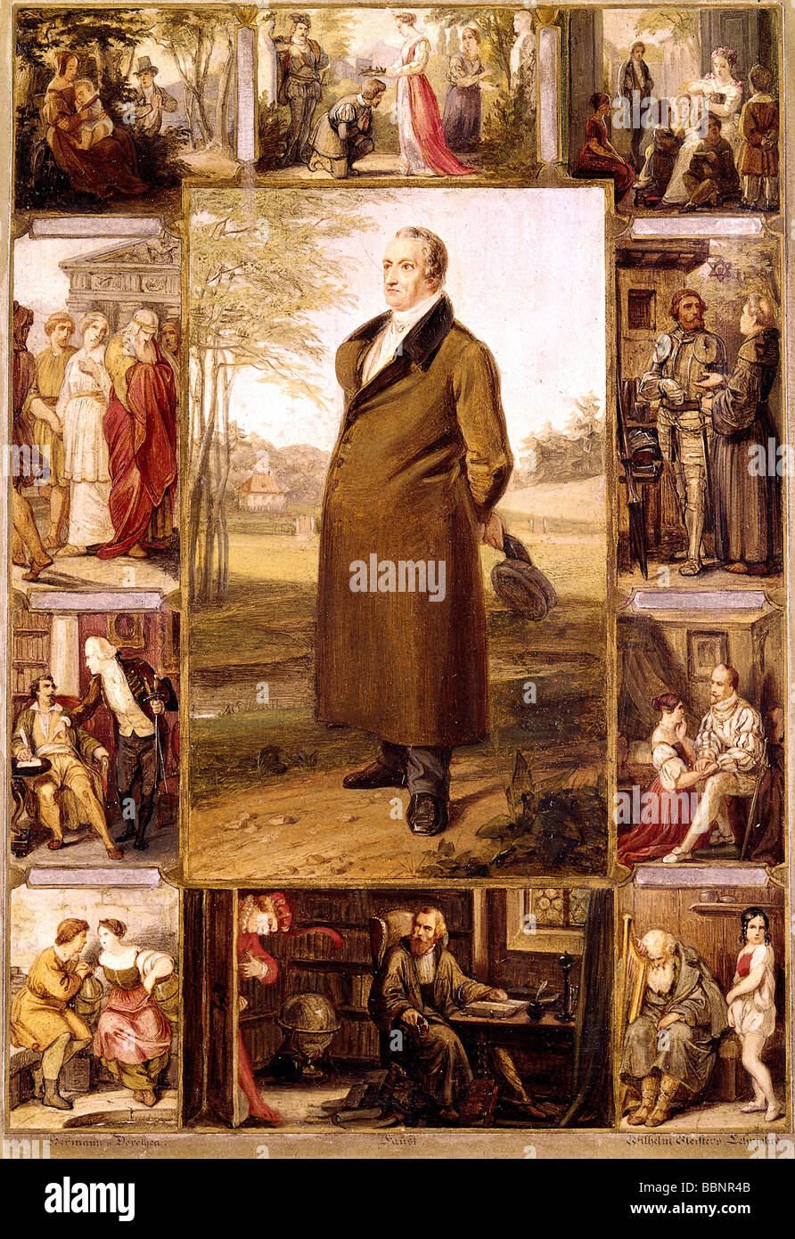 Peinture de johann wolfgang von goethe Banque de photographies et d ...