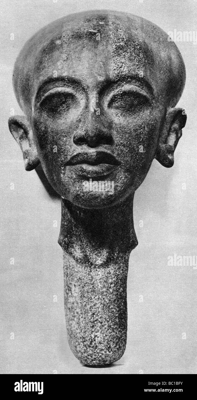Akhenaton egypte Banque d'images noir et blanc - Alamy