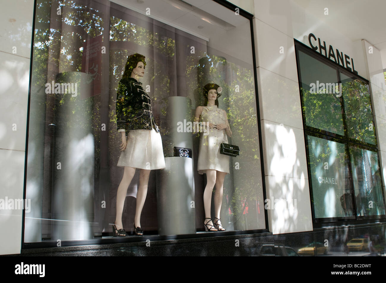 Boutique Chanel Fenêtre sur Collins Street Melbourne Victoria Australia ...
