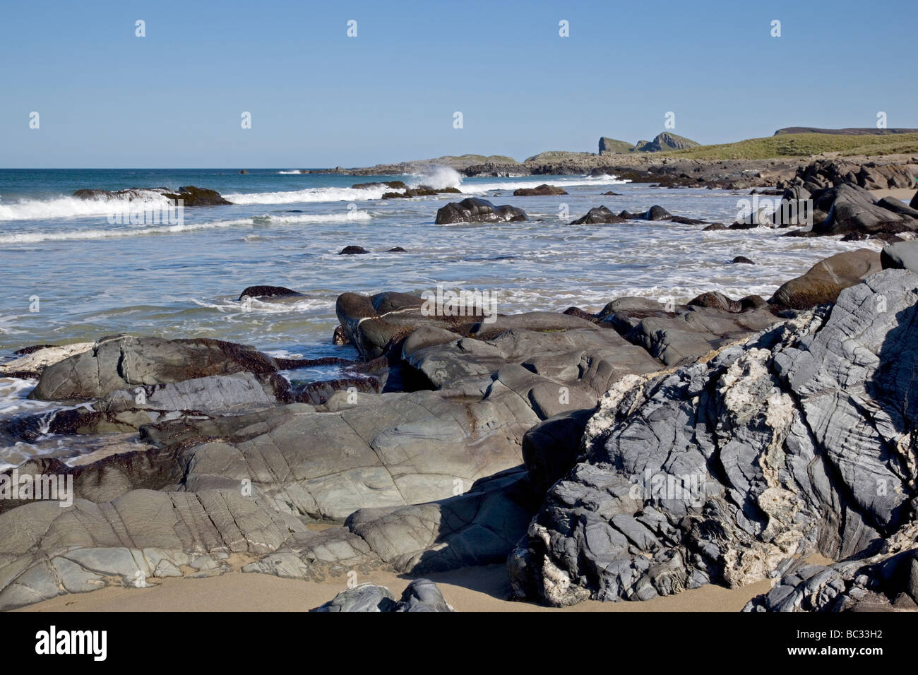 Plage de la baie de saligo Banque de photographies et d’images à haute ...