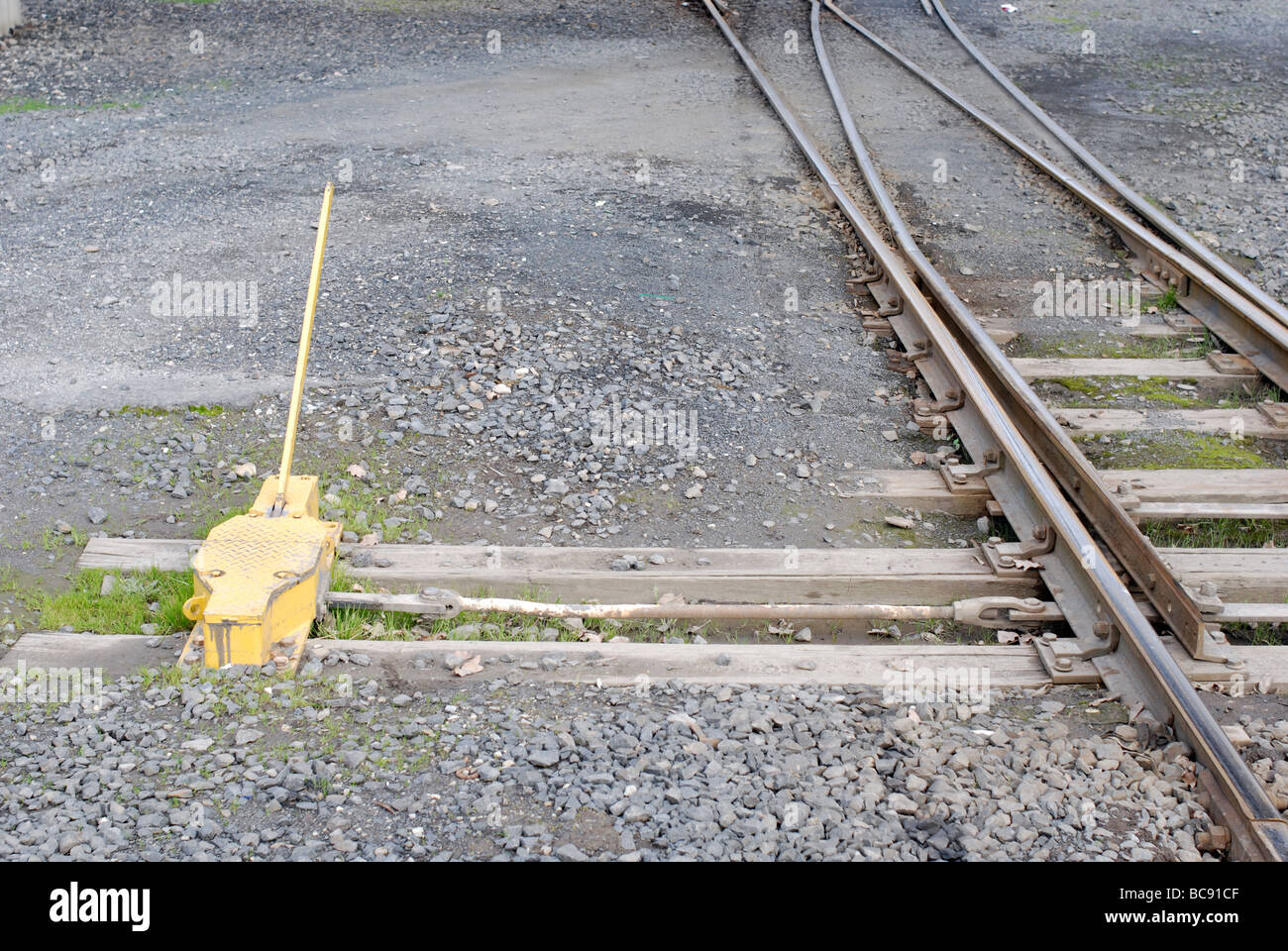 Rail railway change direction Banque de photographies et d’images à ...