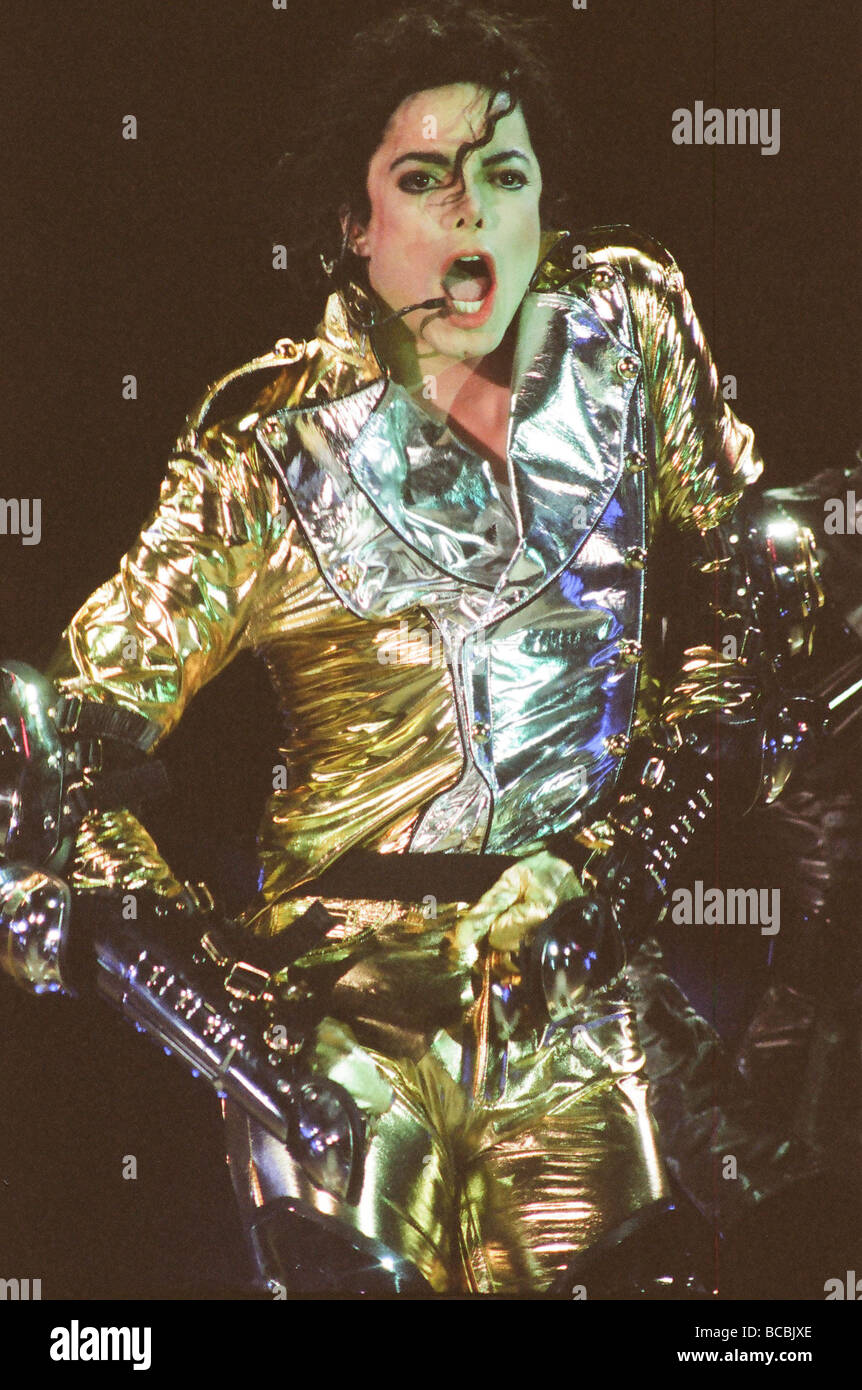 Michael Jackson vu ici sur scène à Prague le 8 septembre 1996 Photo ...